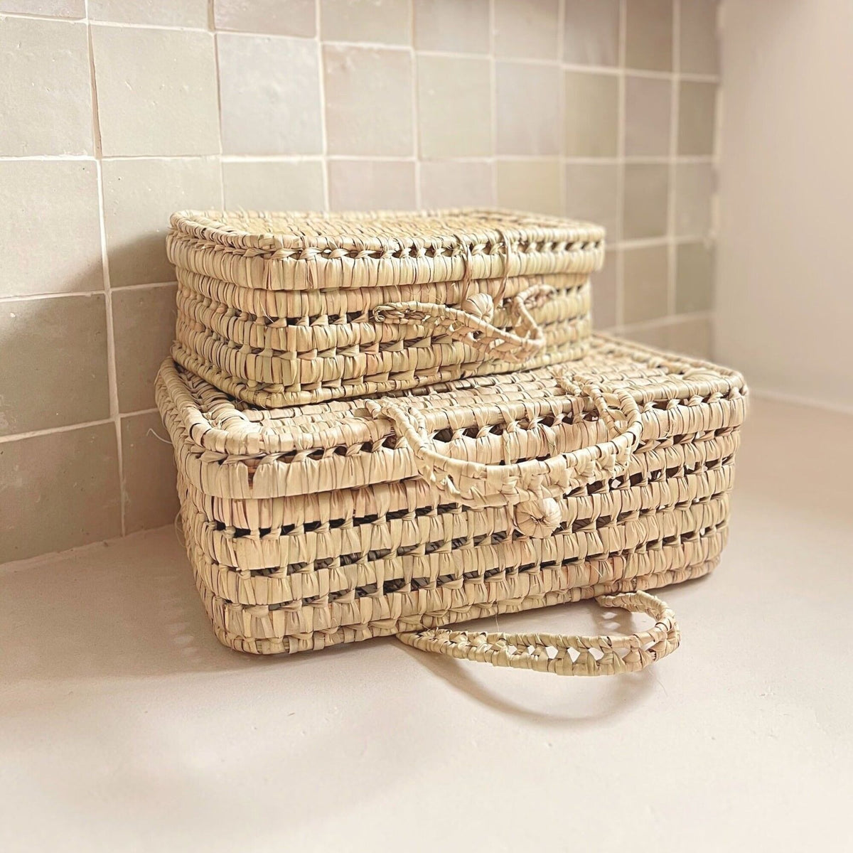 Morocco Collection, Palm leaf suitcase 40cm – Nad Yut