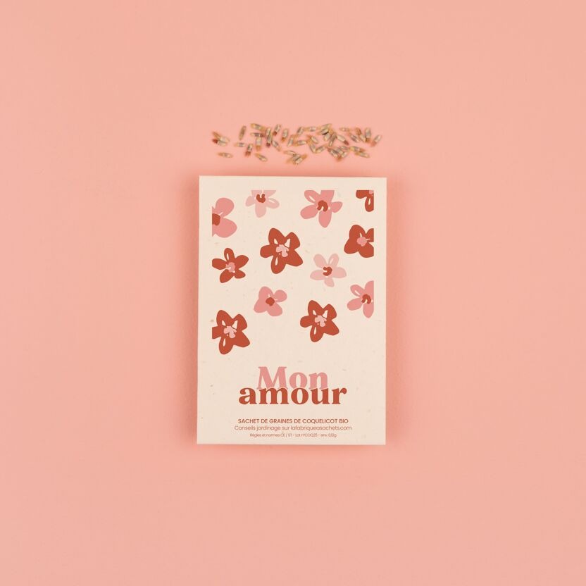 La Fabrique à Sachets, Sachet de graines de Coquelicot - Mon amour ...