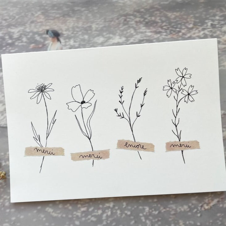 Carte Papillonnage - Merci encore – Nad Yut