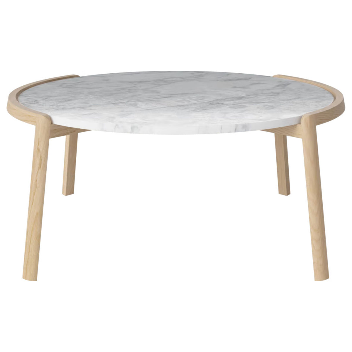 Table basse Bolia MIX - Travertin sable Ø94 cm – Nad Yut